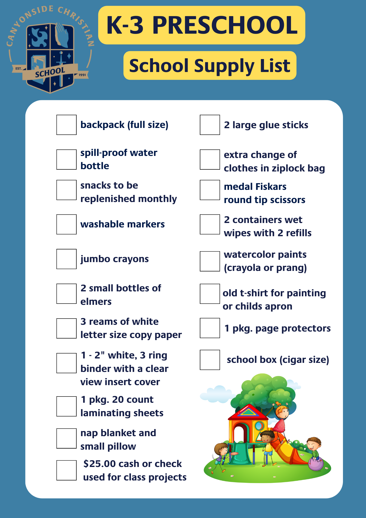 Curriculum, the Bible, & Testing - Christian School | CCS